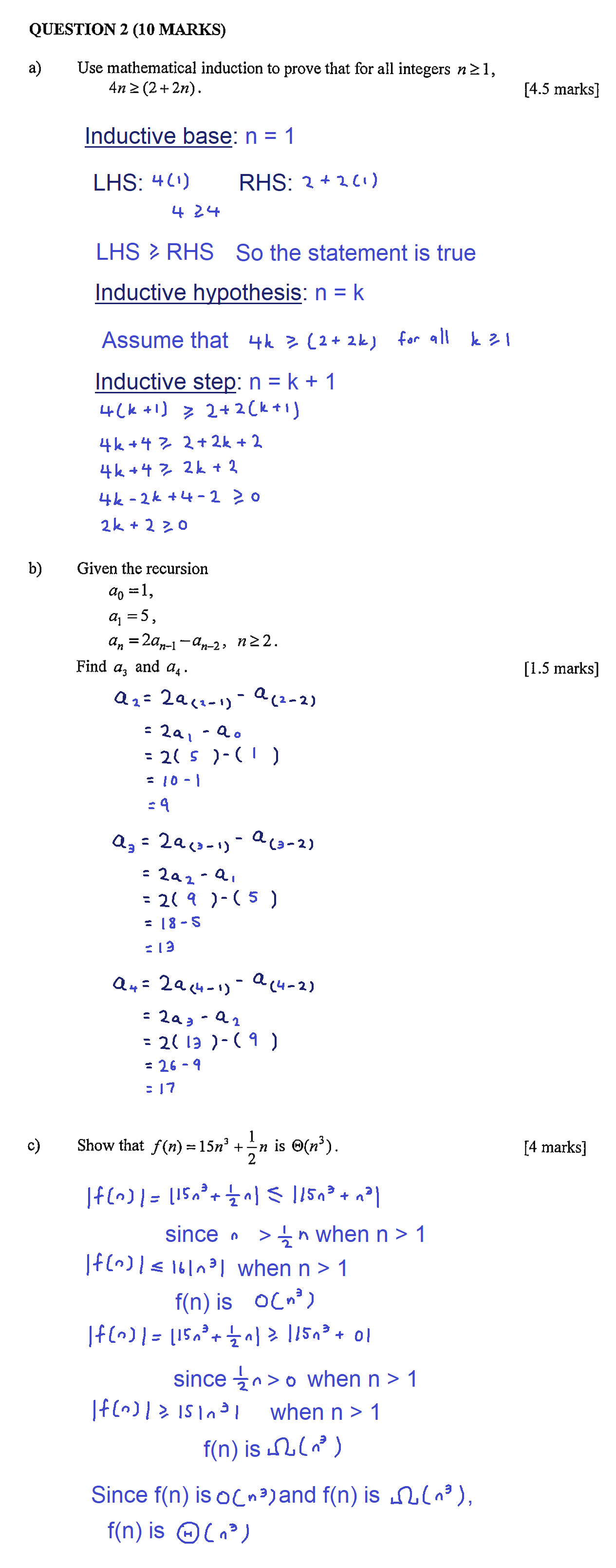 Exam questions - TMA 1201